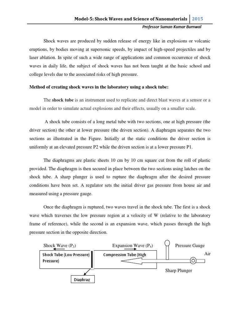 Reddy Shock Tube | PDF | Shock Wave | Physics