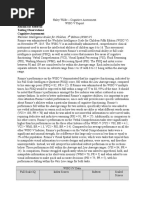 MOCA Sample Report | PDF | Recall (Memory) | Cognition