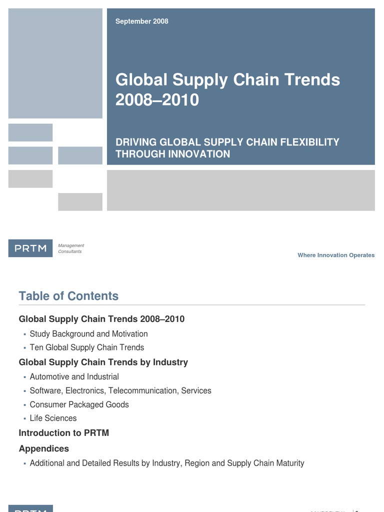 PRTM Global Supply Chain Trends - Oct08 | PDF | Economic Globalization ...