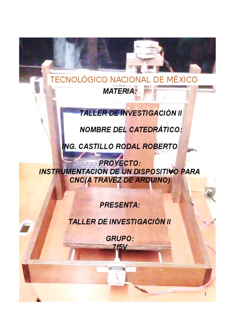 CNC Arduino Proyecto | PDF | Control numerico | Impresión 3d