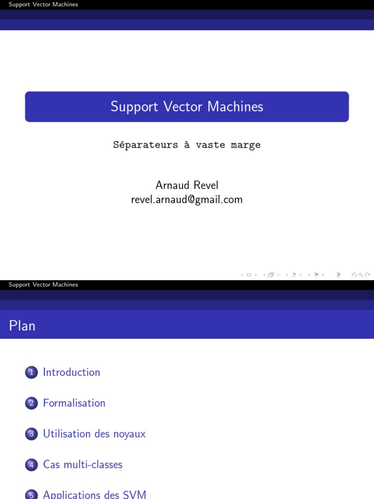 SVM PDF | PDF | Méthodes et références pédagogiques