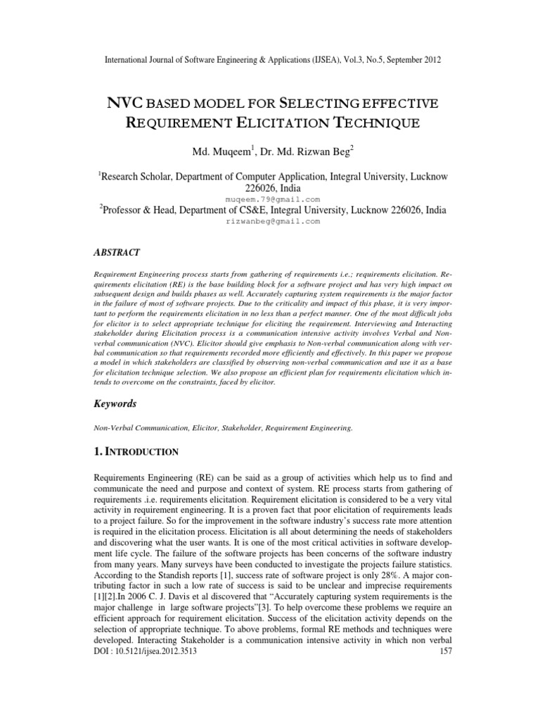 Nvc Based Model for Selecting Effective | Nonverbal Communication ...