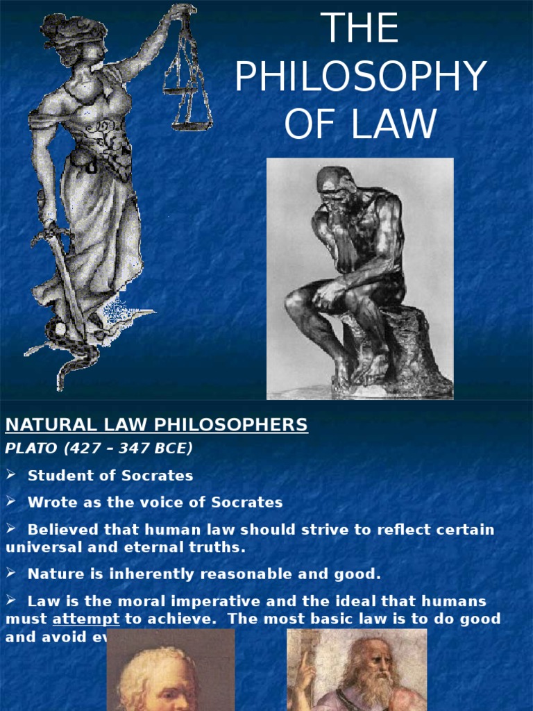 The Philosophy of Law | PDF | Jurisprudence | Thomas Aquinas