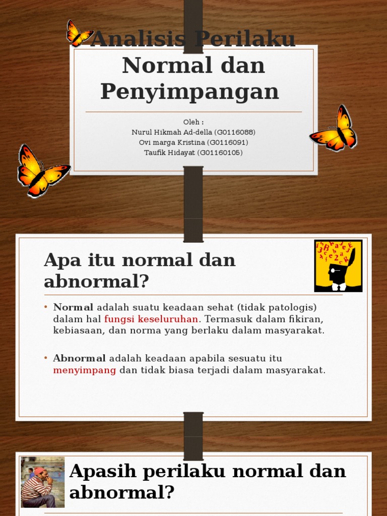 Analisis Perilaku Normal Dan Penyimpangan | PDF