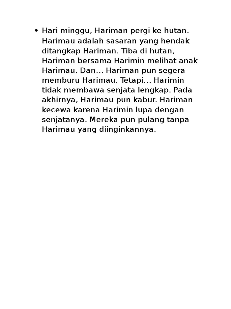 Harimau Vs Hariman | PDF