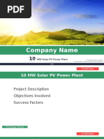 Solar PV Project Report | PDF | Photovoltaic System | Solar Energy