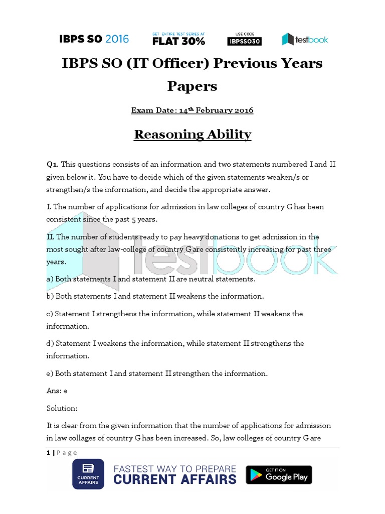 IBPS SO Previous Years Papers - Download Now! | PDF | Arctic | Ships