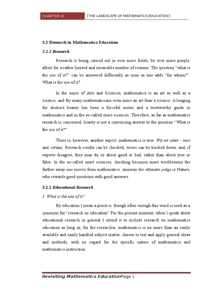 Research in Mathematics Education | PDF | Norm (Social) | Teaching ...