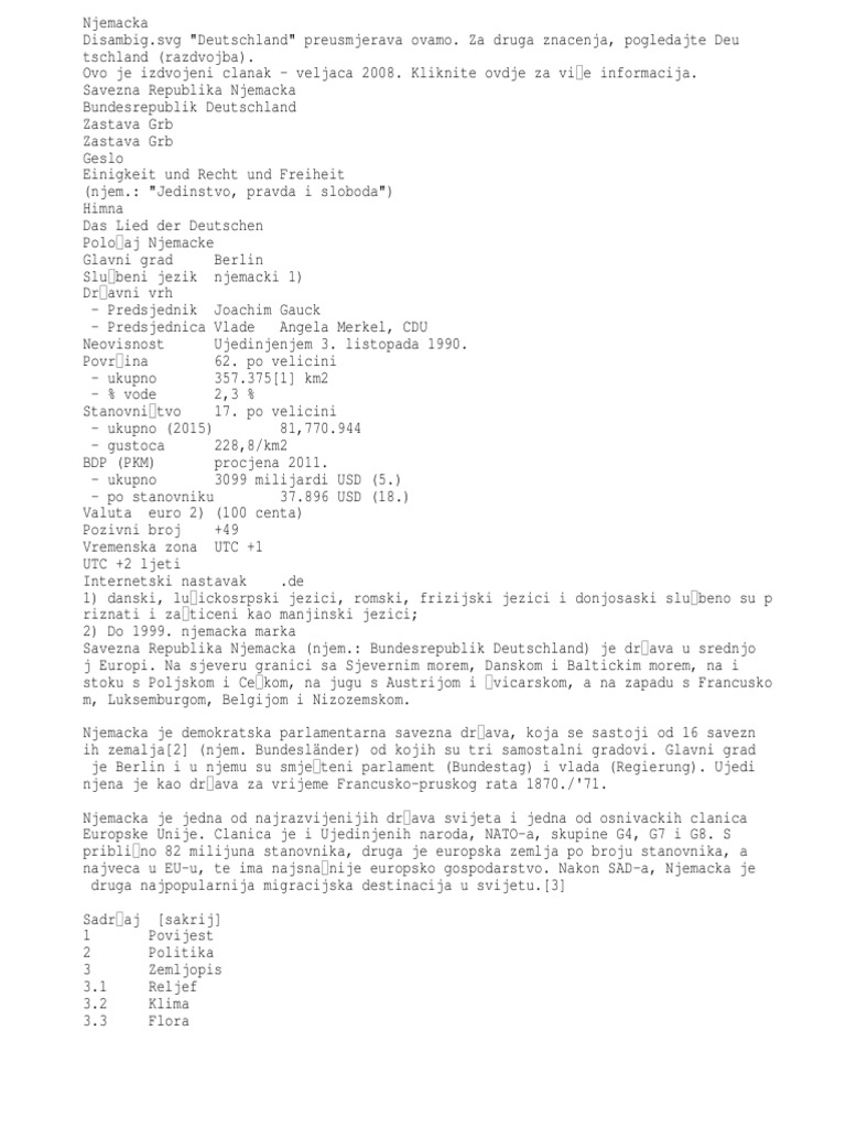 Njemacka | PDF