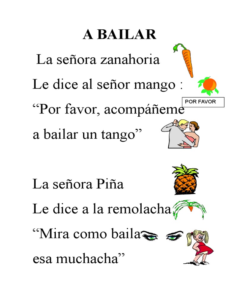 Canciones de Los Alimentos | PDF