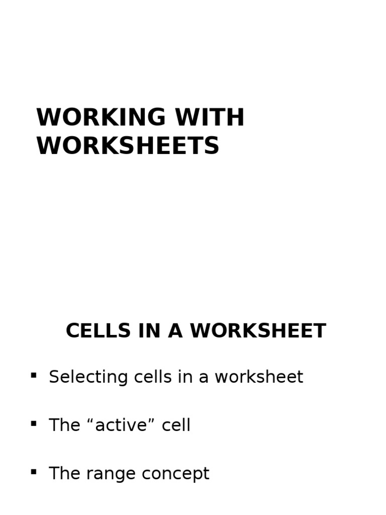 Excel 2010 Chap02 PowerPoint Slides For Class | PDF | Microsoft Excel ...