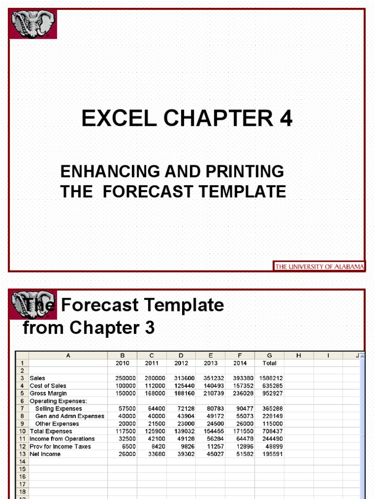 Excel 2010 Chap04 PowerPoint Slides For Class | PDF