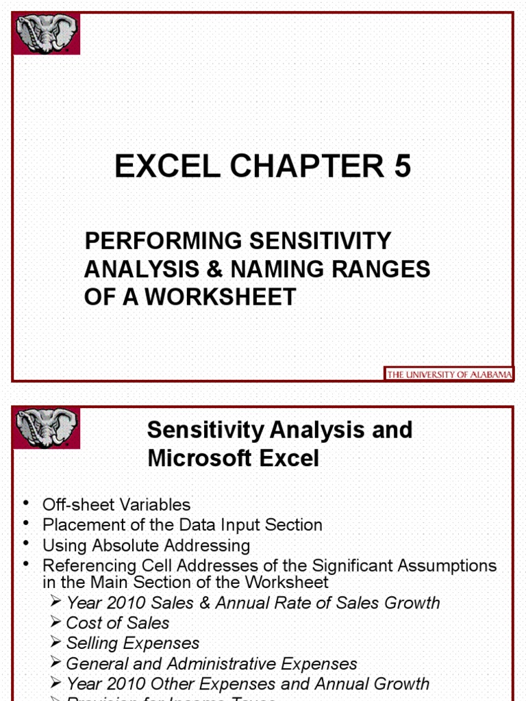 Excel Sensitivity Analysis Guide | PDF | Microsoft Excel | Spreadsheet
