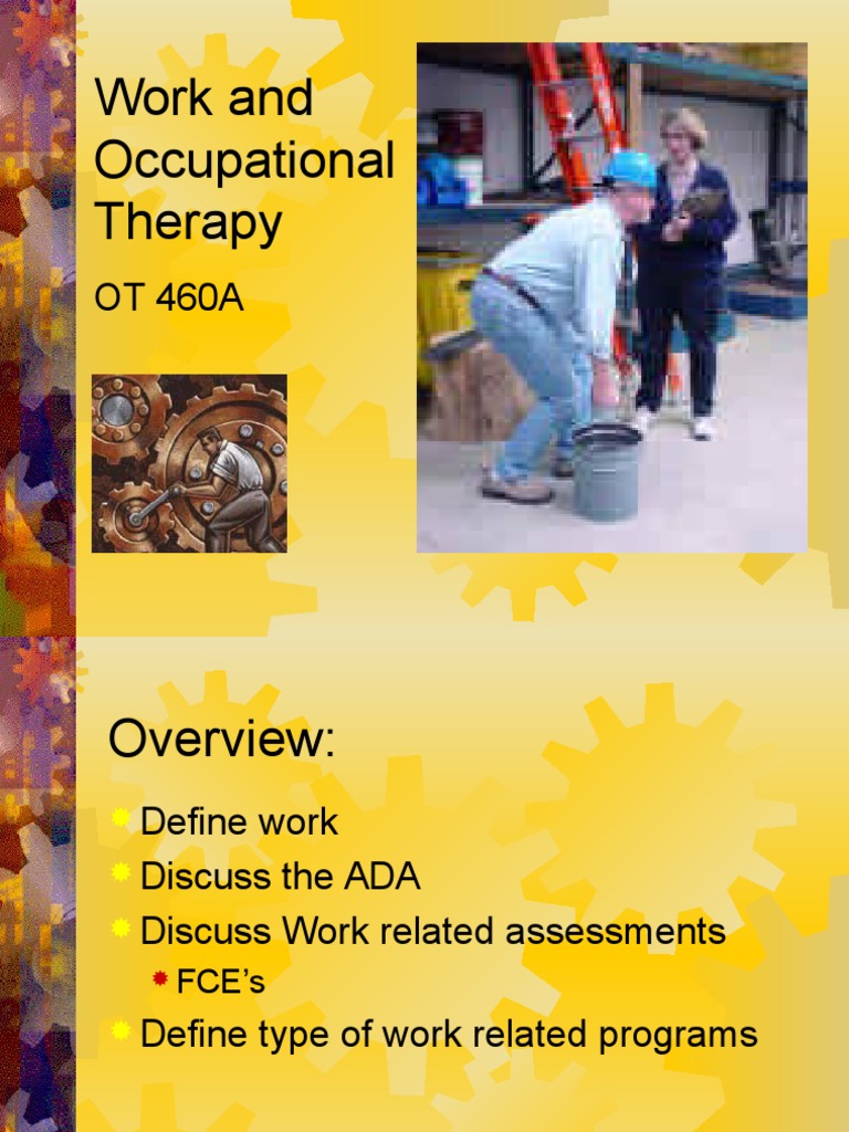 Work and Occupational Therapy | PDF | Physical Therapy | Americans With ...