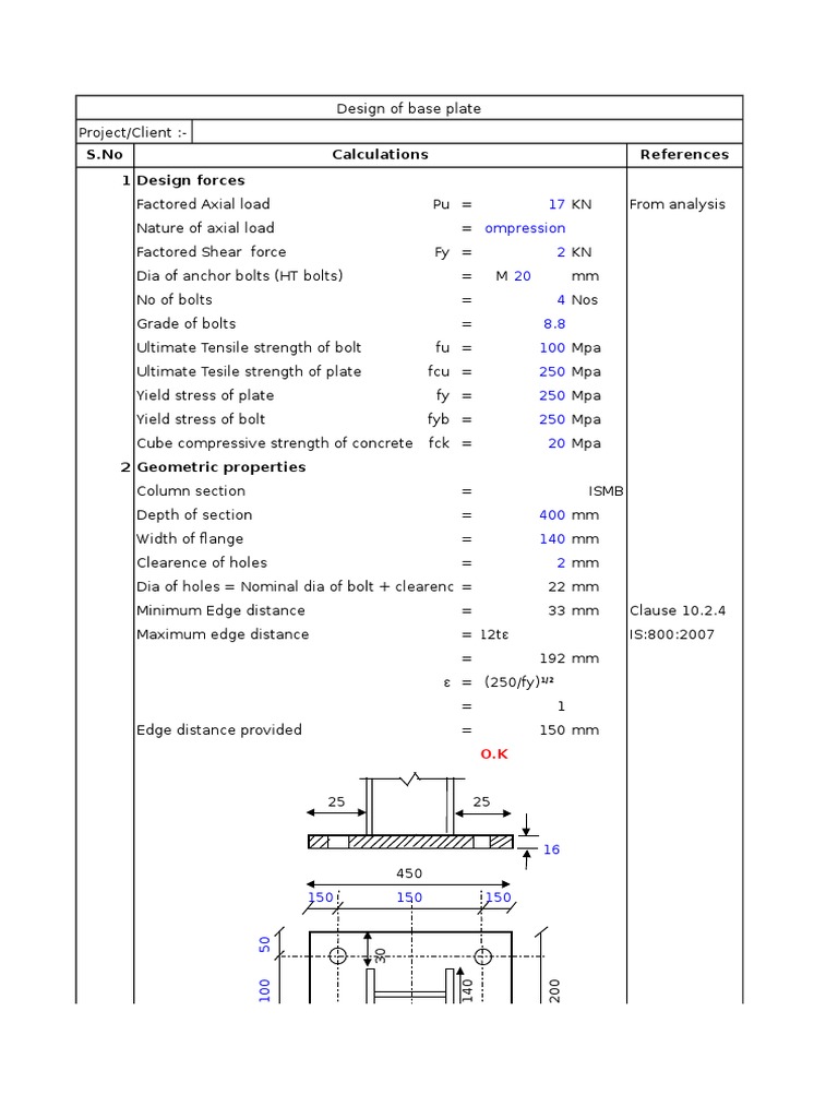 Base Plate | PDF | Strength Of Materials | Screw