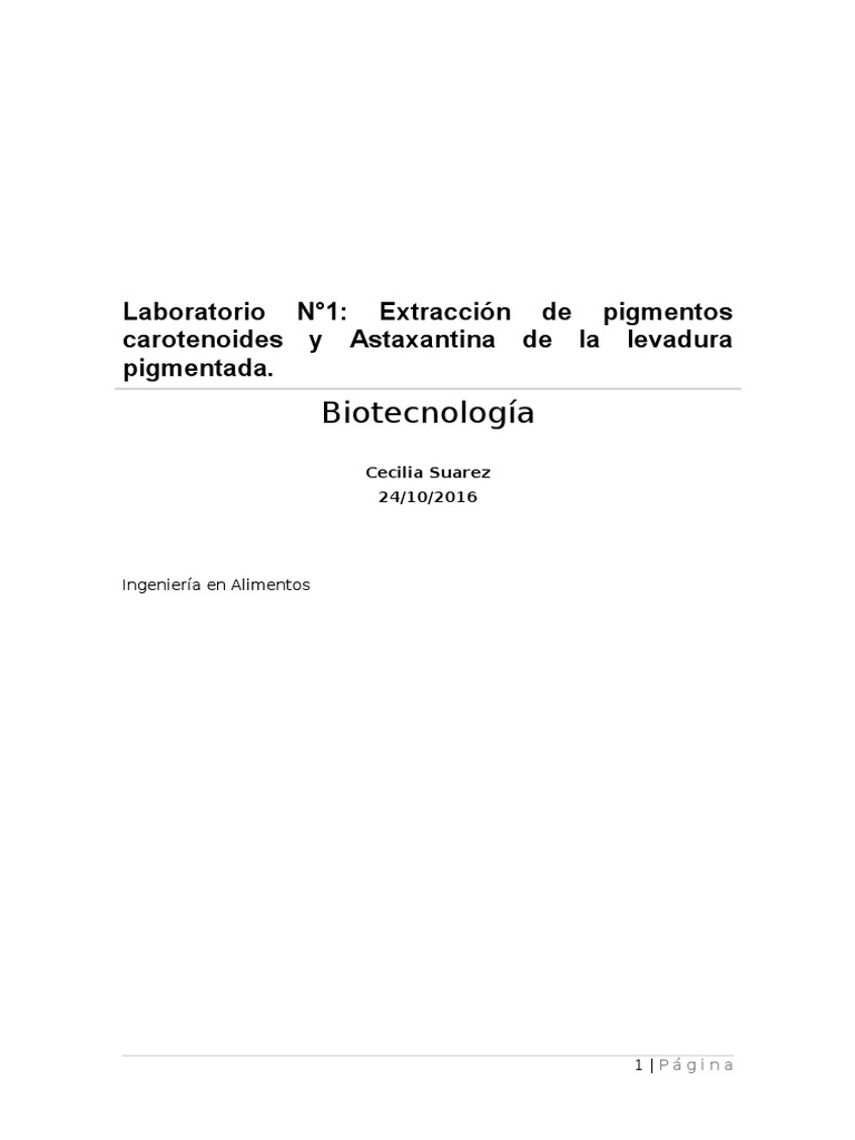 Extraccion De Carotenos Pdf Antioxidante Carotenoide