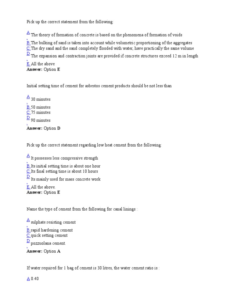 Civil Engineering Test | Download Free PDF | Bending | Concrete