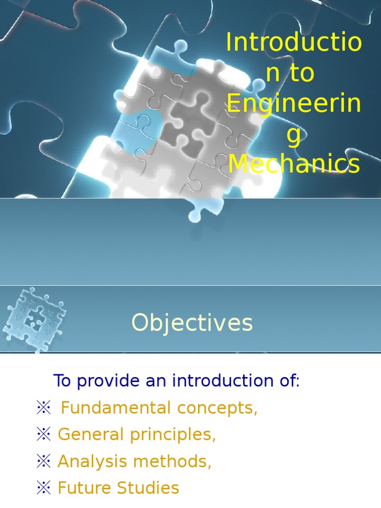 Engineering Mechanics Introduction | PDF