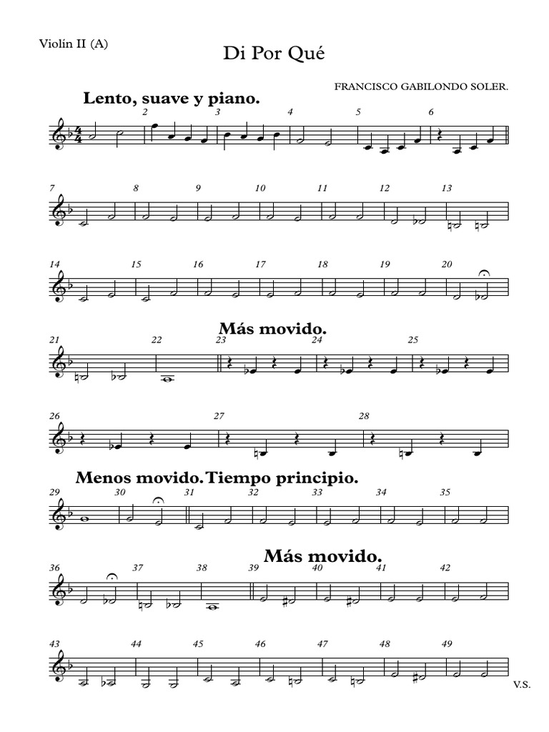 Di Por Qué: Lento, Suave y Piano | PDF
