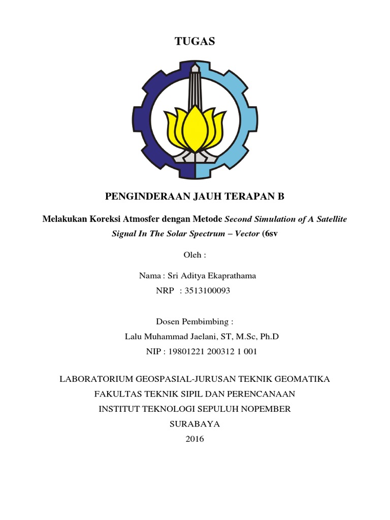 Koreksi Atmosfer Citra Landsat 8 Dengan 6SV | PDF