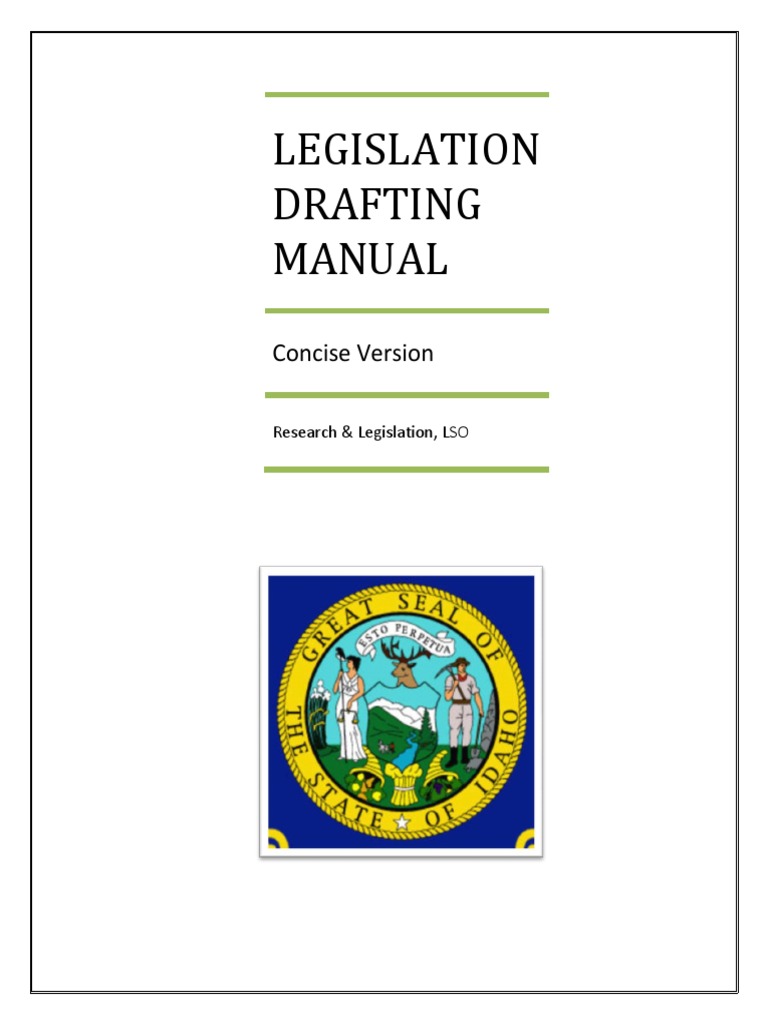 Drafting Manual | PDF | Constitutional Amendment | Bill (Law)