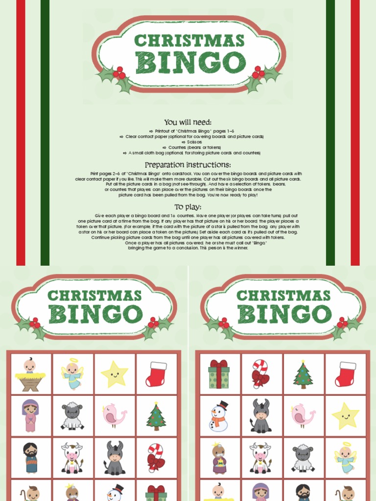 Game Christmas Bingo Color | PDF