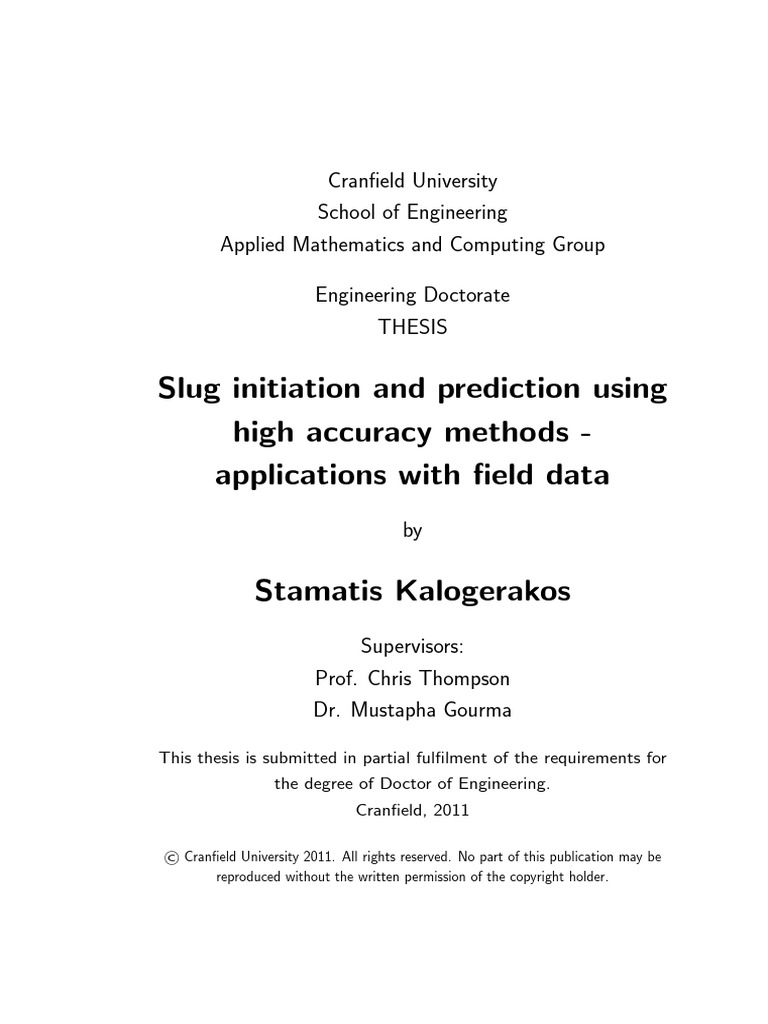 Stamatis Kalogerakos Thesis 2011 | PDF | Computational Fluid Dynamics | Parallel Computing