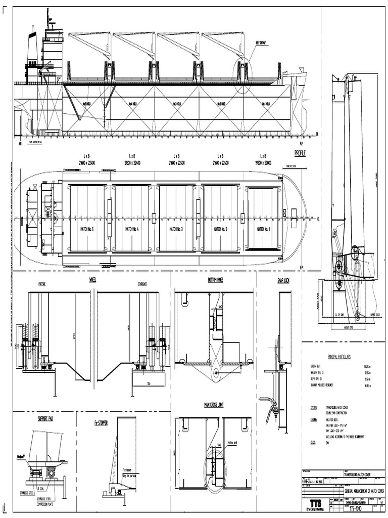 General Arrangement of Hatch Covers | PDF