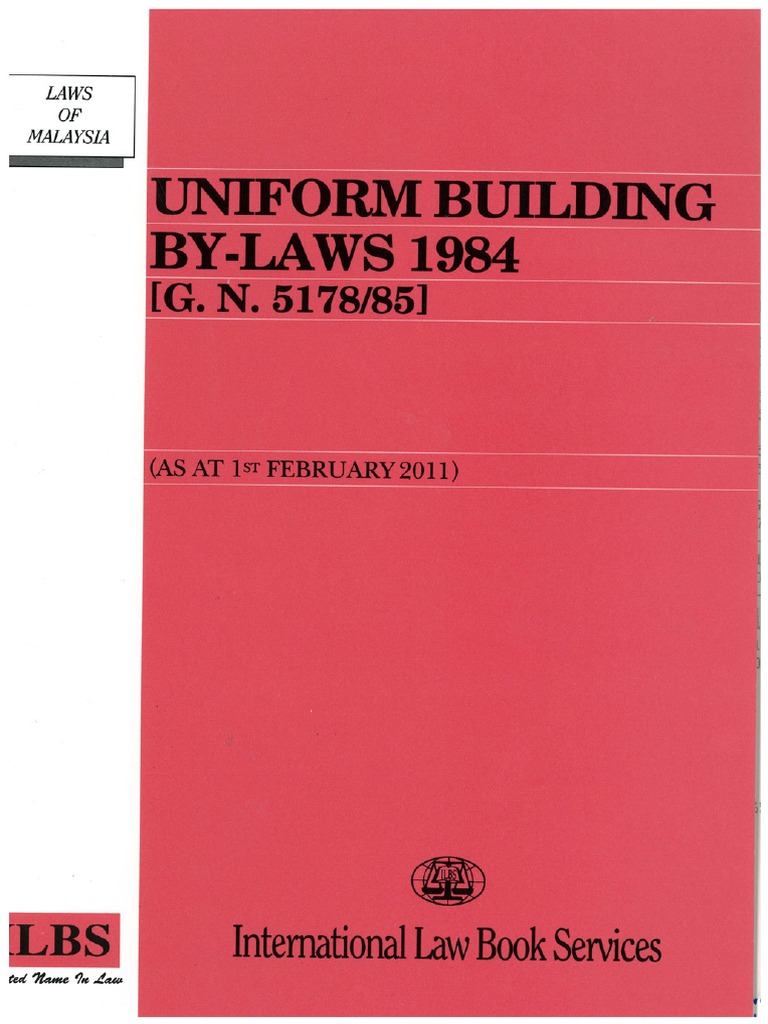 UBBL 1984 As at Feb 2011 (Resized) | PDF | Wall | Stairs