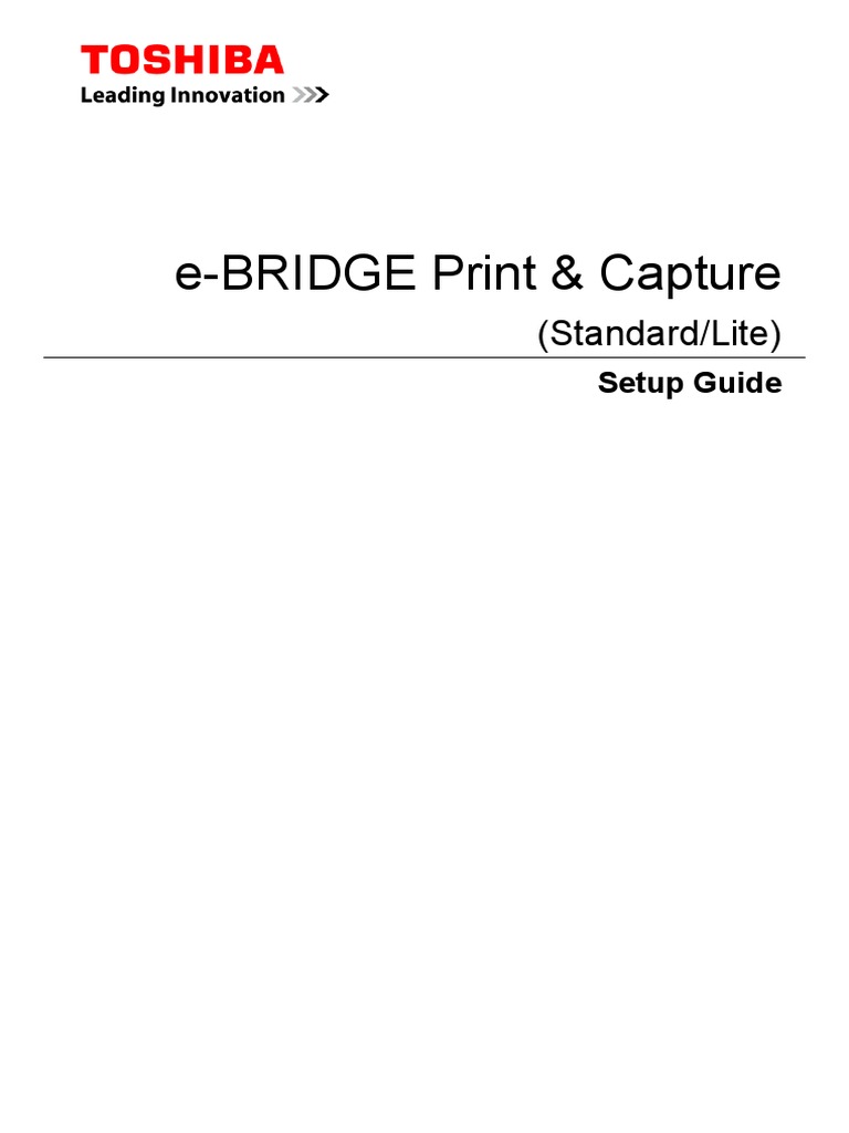 E-BRIDGE Print and Capture Setup Guide 2015-10-23 | PDF | Ios | Google Play