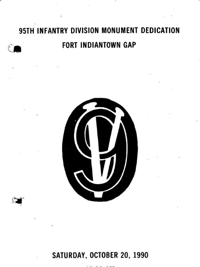 95th Infantry Division Monument Dedication - Fort Indian Town Gap | PDF ...
