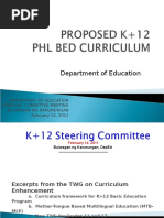 K 12 Framework | PDF | Pedagogy | Curriculum