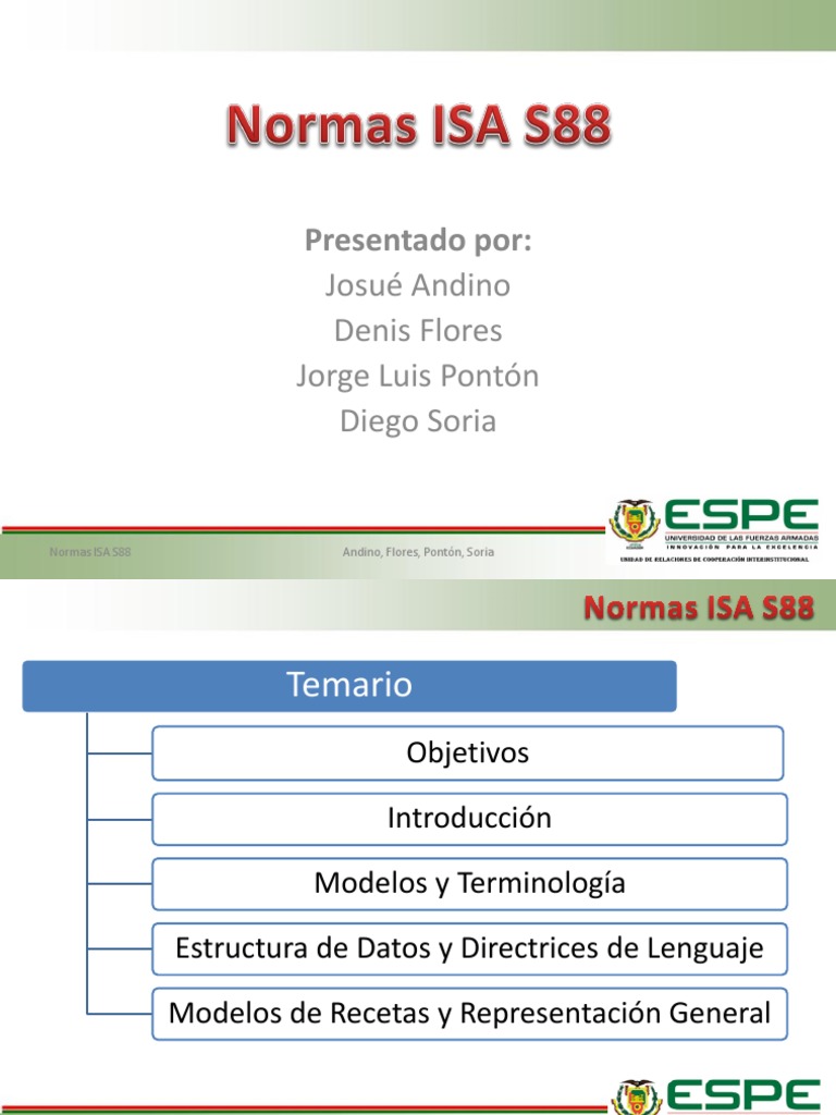 Normas Isa s88 | PDF | Automatización | Lenguaje de programación