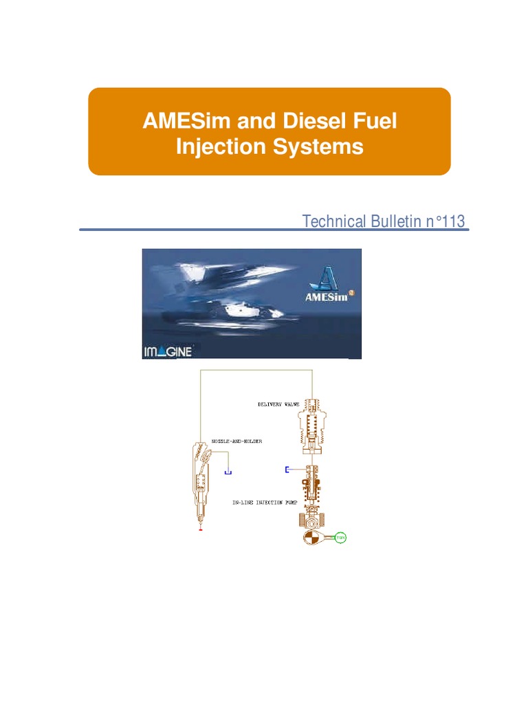 Titre Amesim and Diesel Fuel Injection Systems: Technical Bulletin N ...