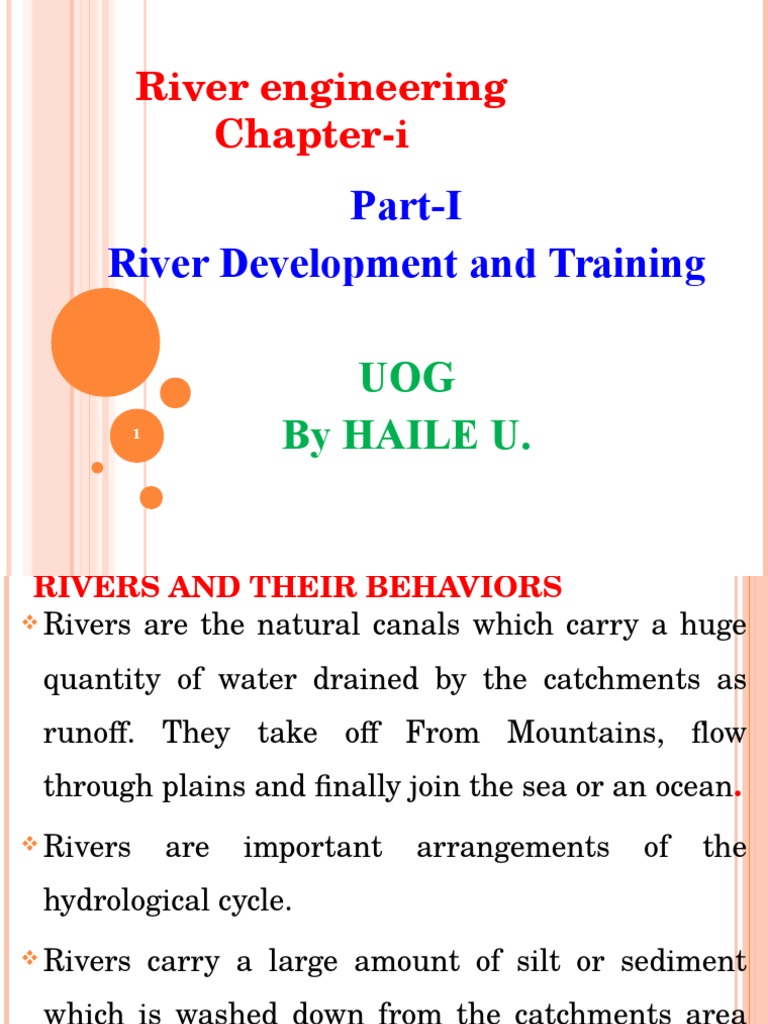 River Engineering Chapter-I | PDF