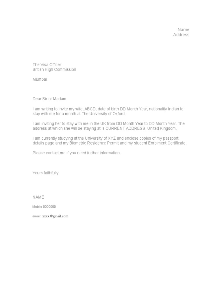 Invitation Format Letter | PDF