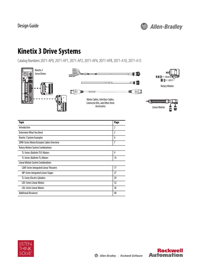 Kinetix 3 Drive Systems: Design Guide | PDF | Electrical Connector | Electronic Engineering