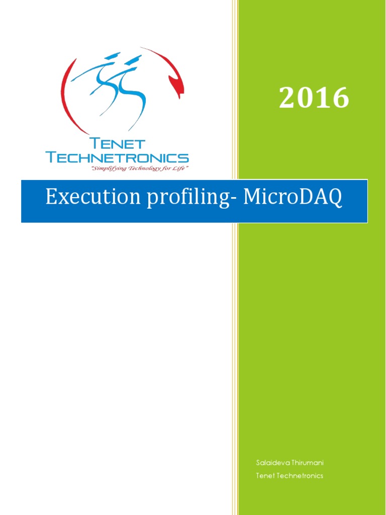MicroDAQ Execution Profiling Guide | PDF | Analog To Digital Converter | Computer Engineering