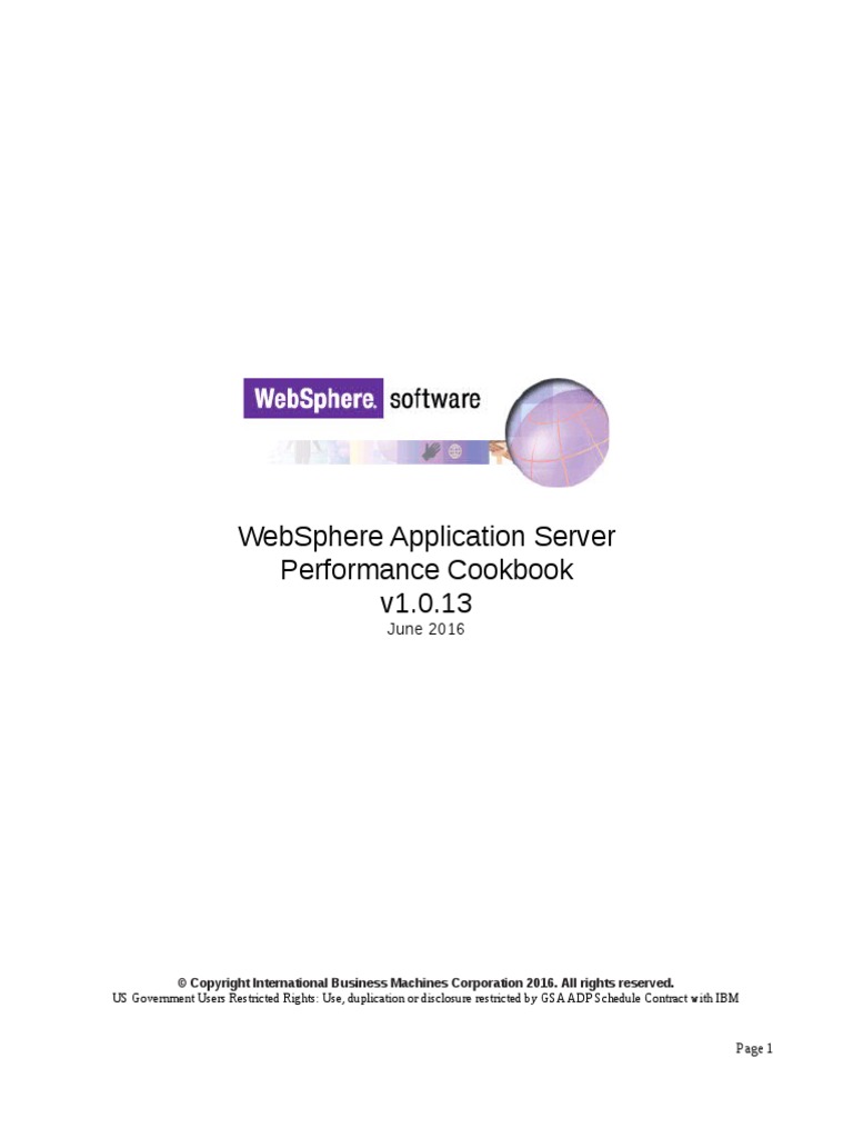 WAS Performance Cookbook | PDF | Hypertext Transfer Protocol | Operating System