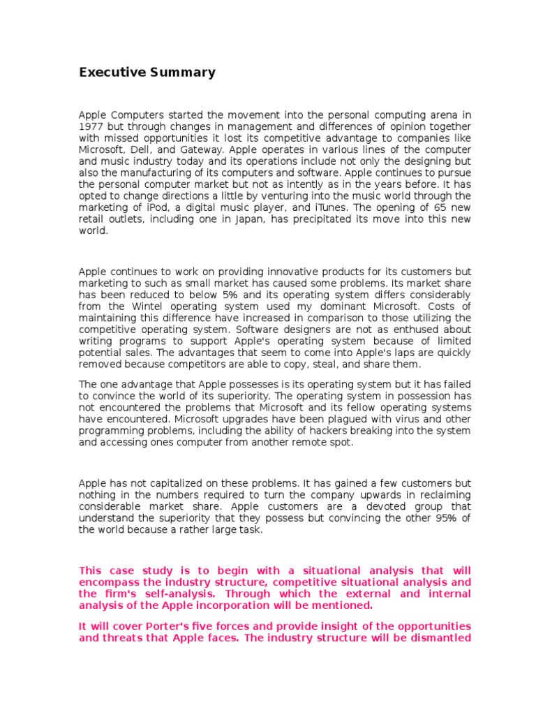 Apple Inc. Strategic Analysis Overview | PDF | Strategic Management ...