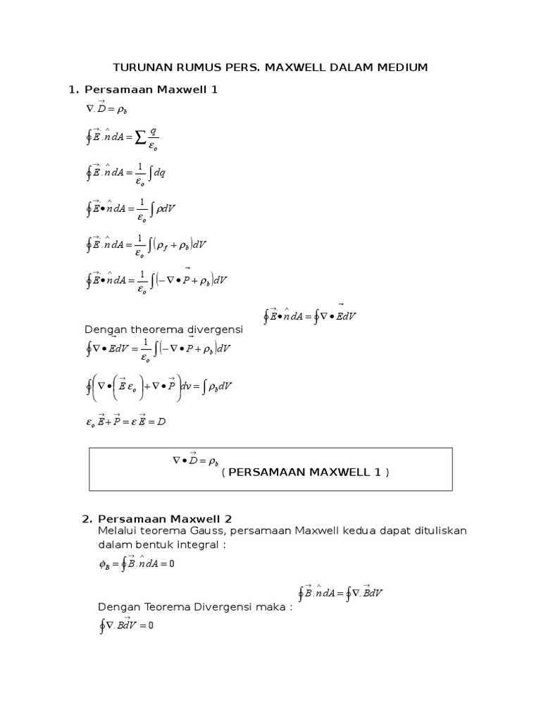Turunan Rumus Pers | PDF | Sains & Matematika