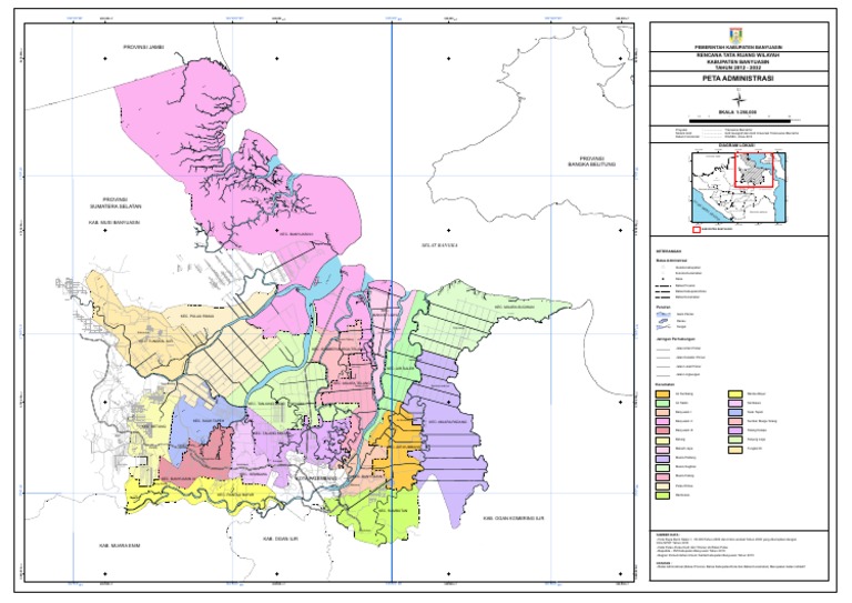 Peta Administrasi Kutai Kartanegara | PDF