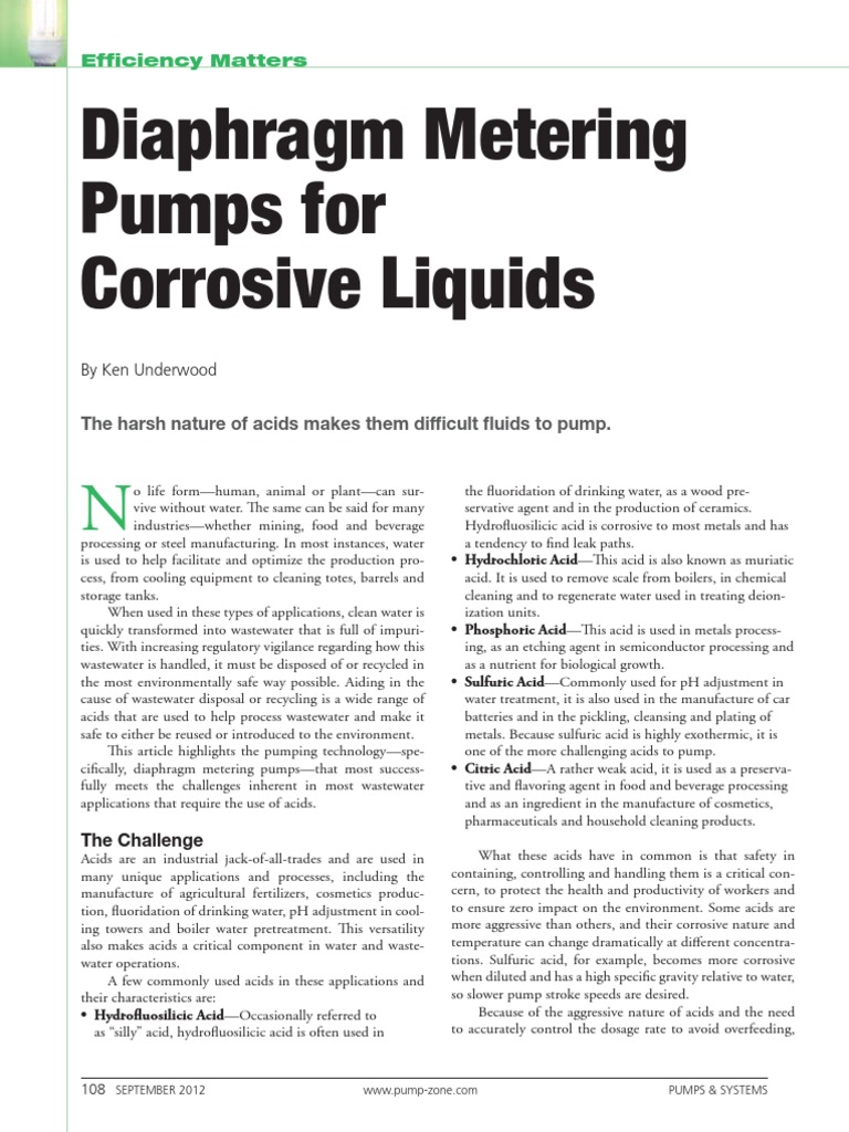 Diaphragm Metering Pump | PDF | Pump | Valve