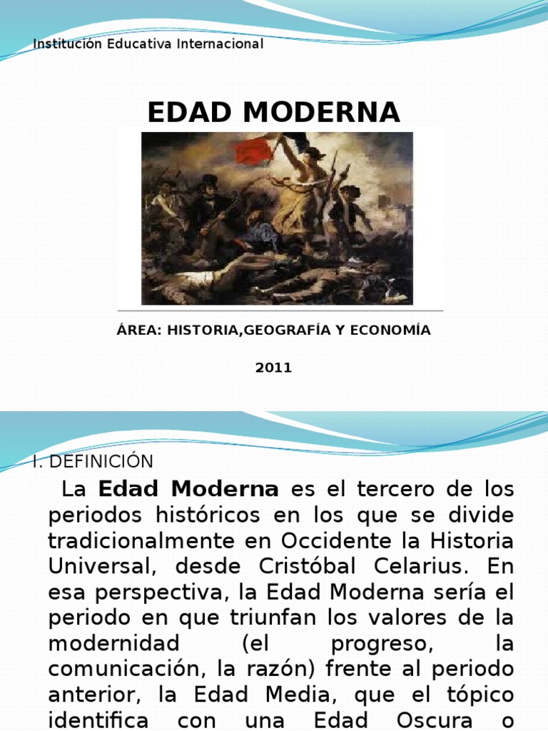 Edad Moderna | PDF | Martin Luther | Período moderno temprano