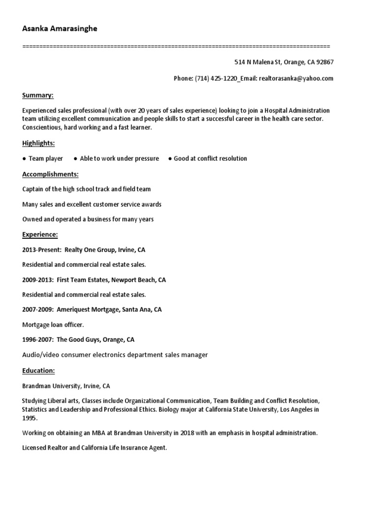 Asanka Amarasinghe-Resume | PDF