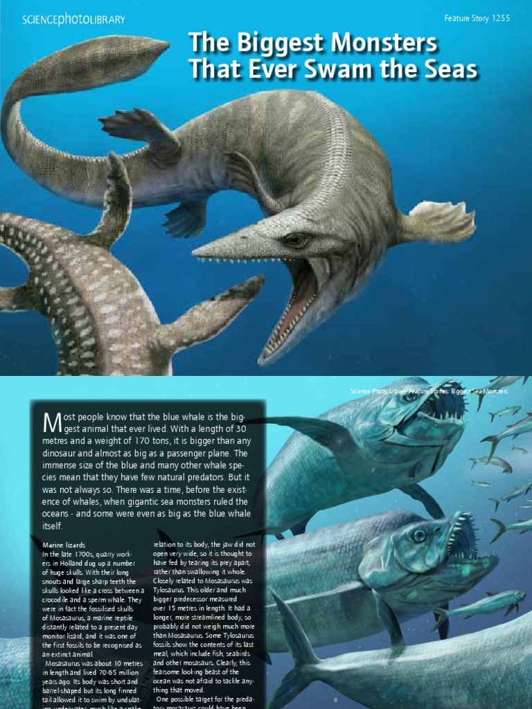 The Biggest Monsters That Ever Swam The Seas: Feature Story 1255 | PDF ...