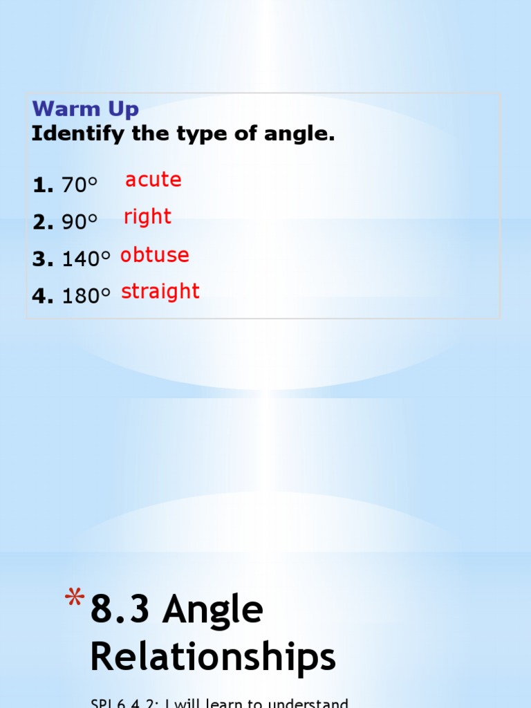 Understanding Angle Relationships | PDF