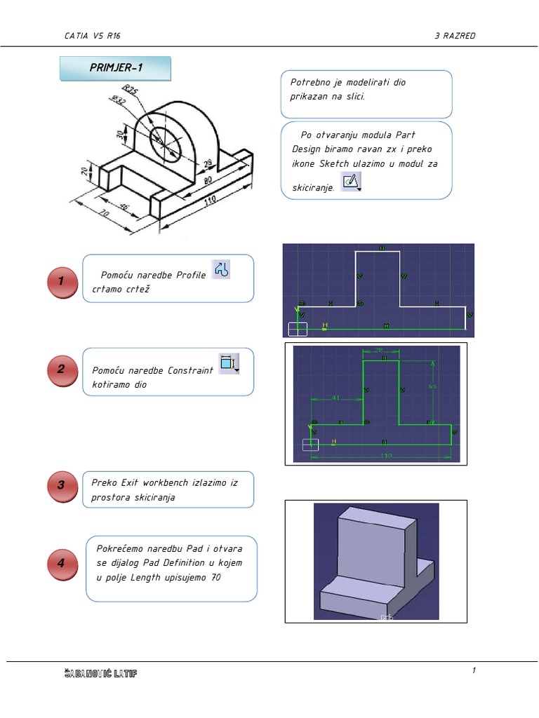 Vjezbe Catia 3 Dio | PDF