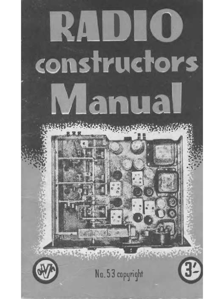 Radio Constructor Manual - Lewis 1945 | PDF | Typography | Text