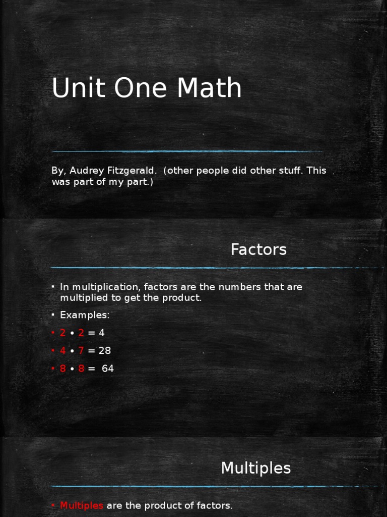Math Concepts: Factors, Multiples, Primes | PDF | Teaching Methods ...
